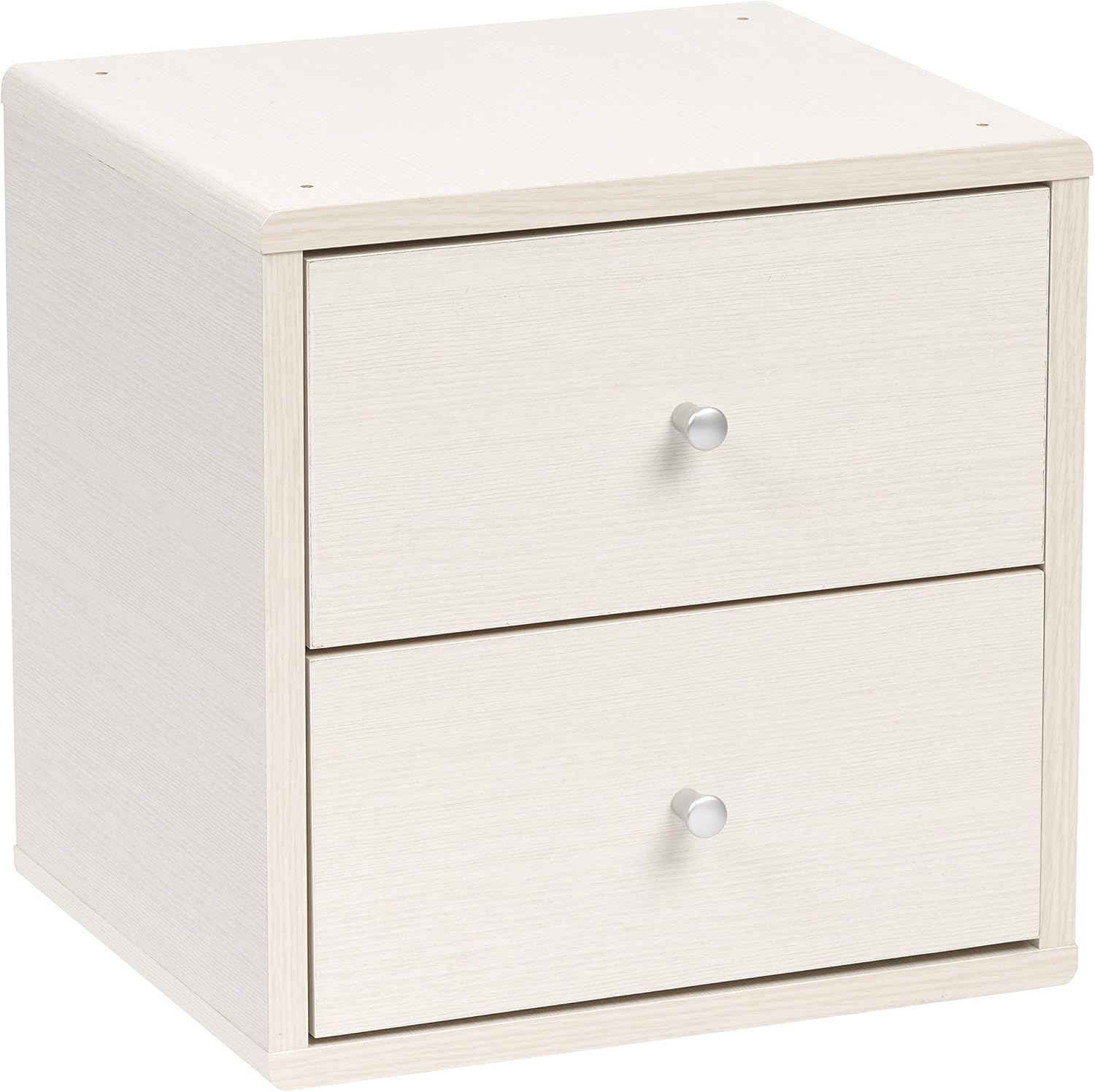 Amazon.com: IRIS USA, QR-34H,2-Drawer Wood Storage Cube, White Pine, 1 ...