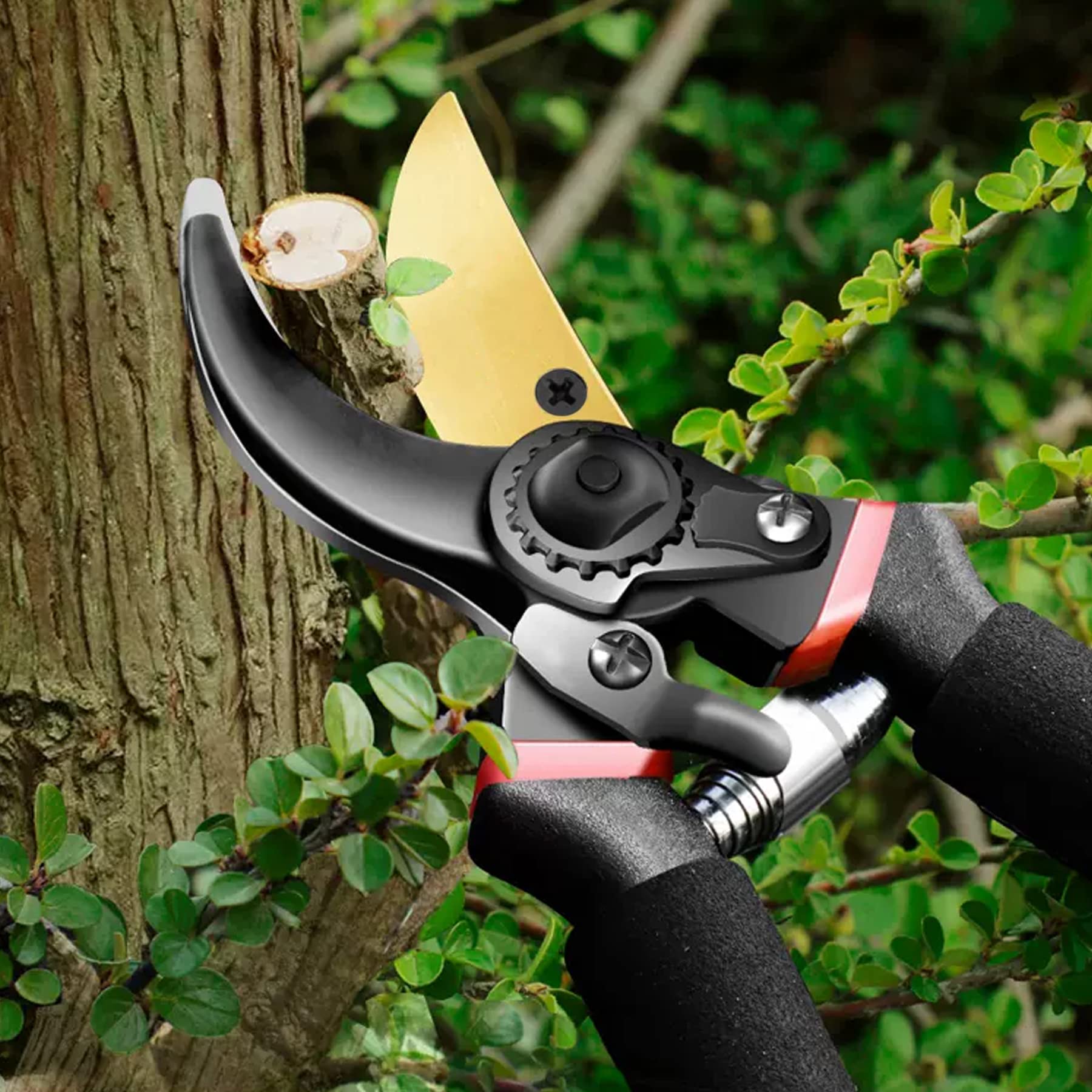 Snapklik.com : 8.5" Bypass Pruning Shears For Garden, Heavy-Duty Garden ...