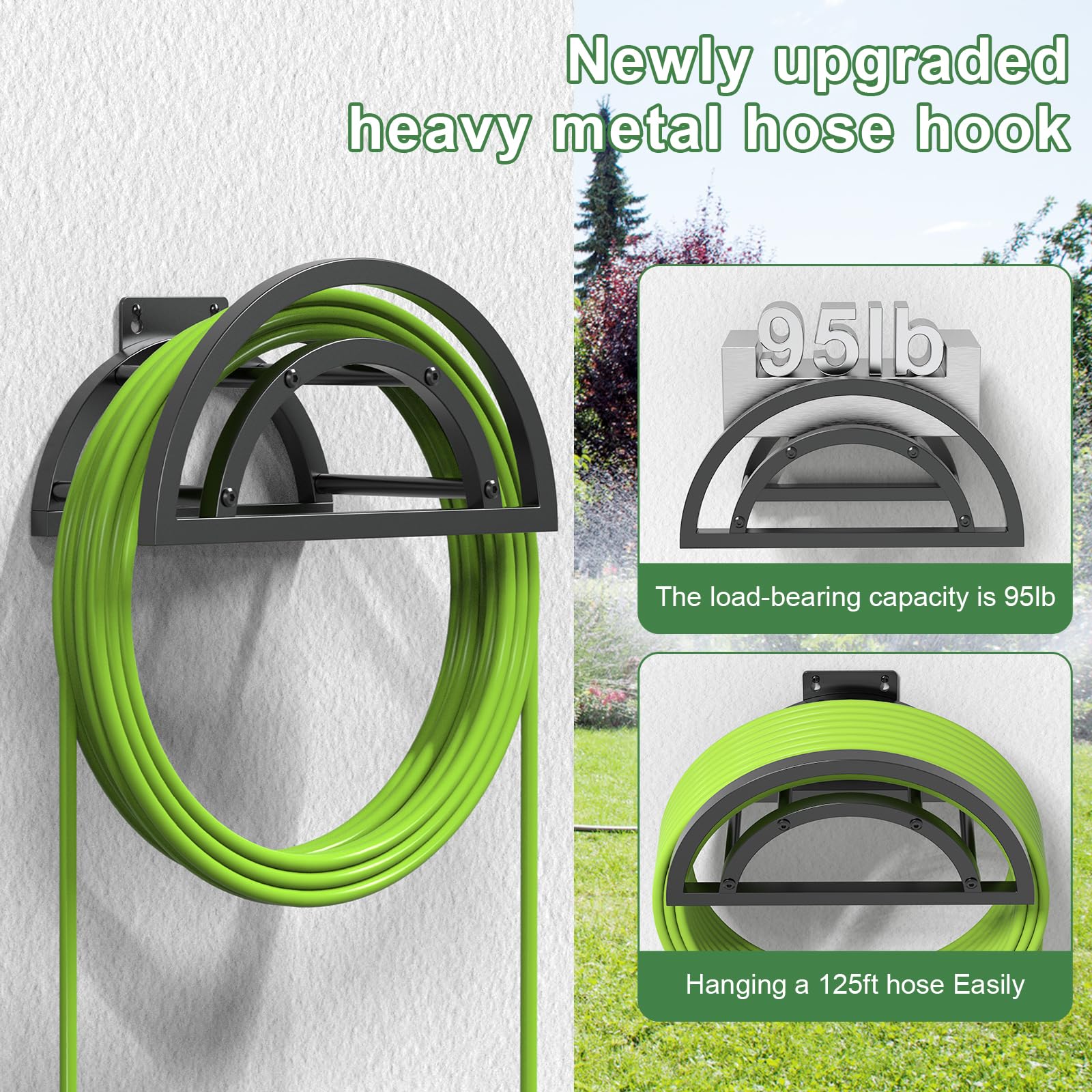 Snapklik.com : Garden Hose Holder, Outdoor Hose Holder Wall Mounted ...