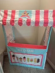 Amazon.com: Ice Cream Cart, Kids Playstand Play Shop with 3 Pretend ...