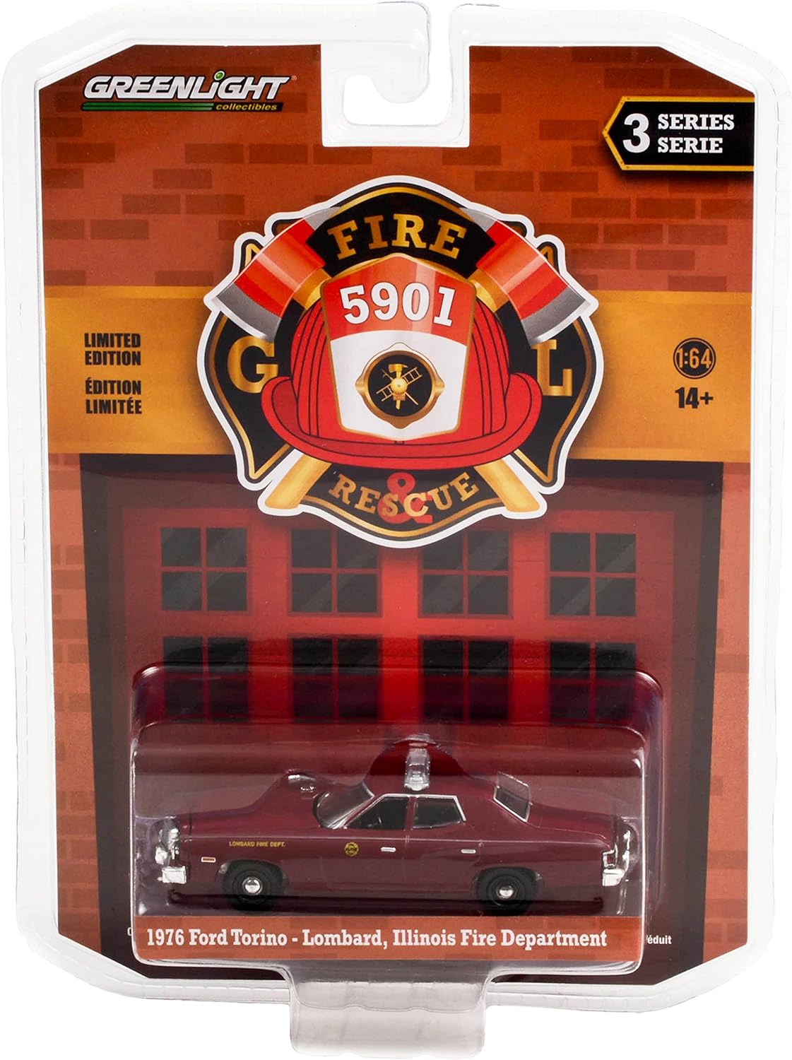 1976 Torino Maroon Lombard Fire Department (Illinois) Fire & Rescue ...
