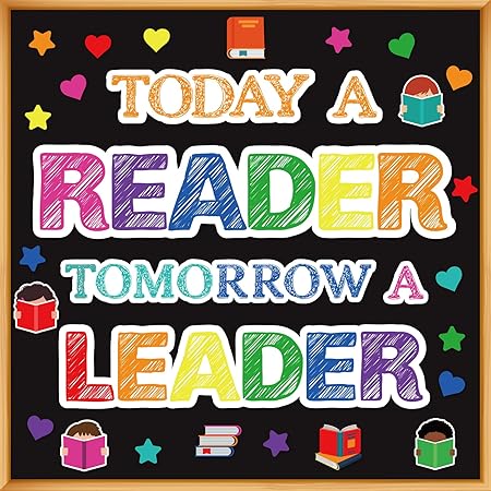 Amazon.com : Read Bulletin Board Decoration Set Reading Classroom ...