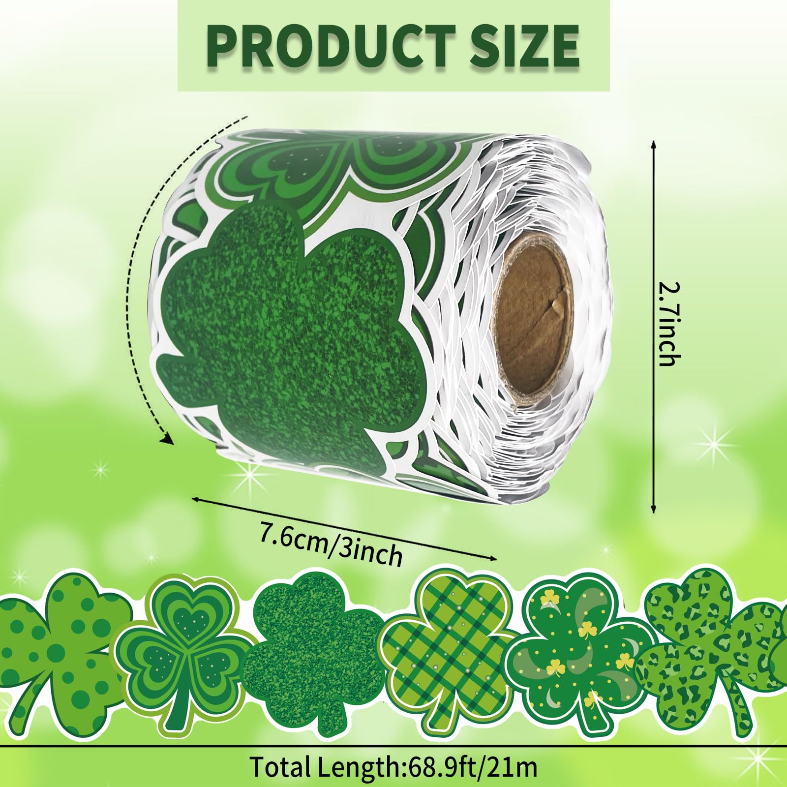 Snapklik.com : 69 Feet St. Patricks Day Shamrock Bulletin Board Borders ...