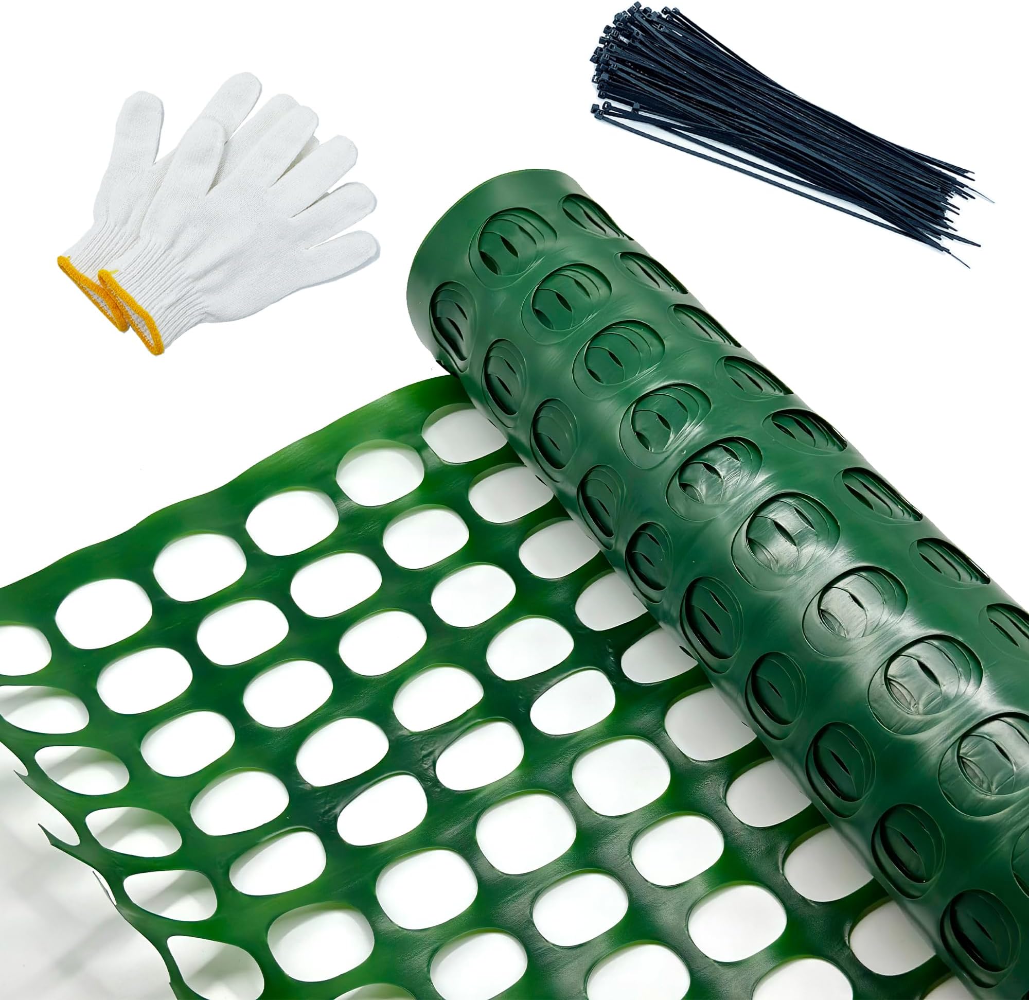 Amazon.com : BOEN 4' x 100' Green Temporary Fencing, Mesh Snow Fence ...