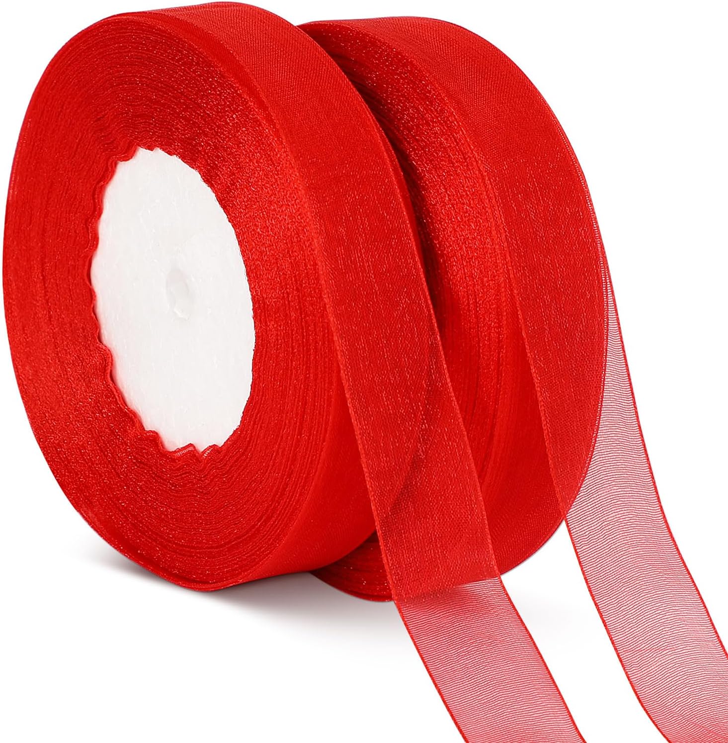 Amazon.com: Christmas Ribbons, DECYOOL 2 Rolls 100 Yards Christmas ...