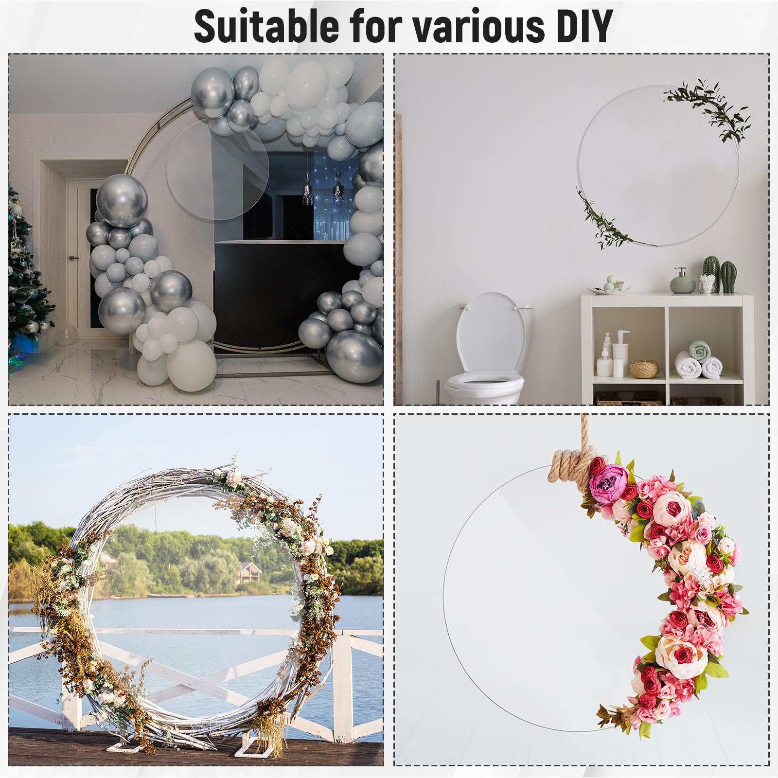 Snapklik.com : Pushglossy Large Round Acrylic Sheet Clear Acrylic ...