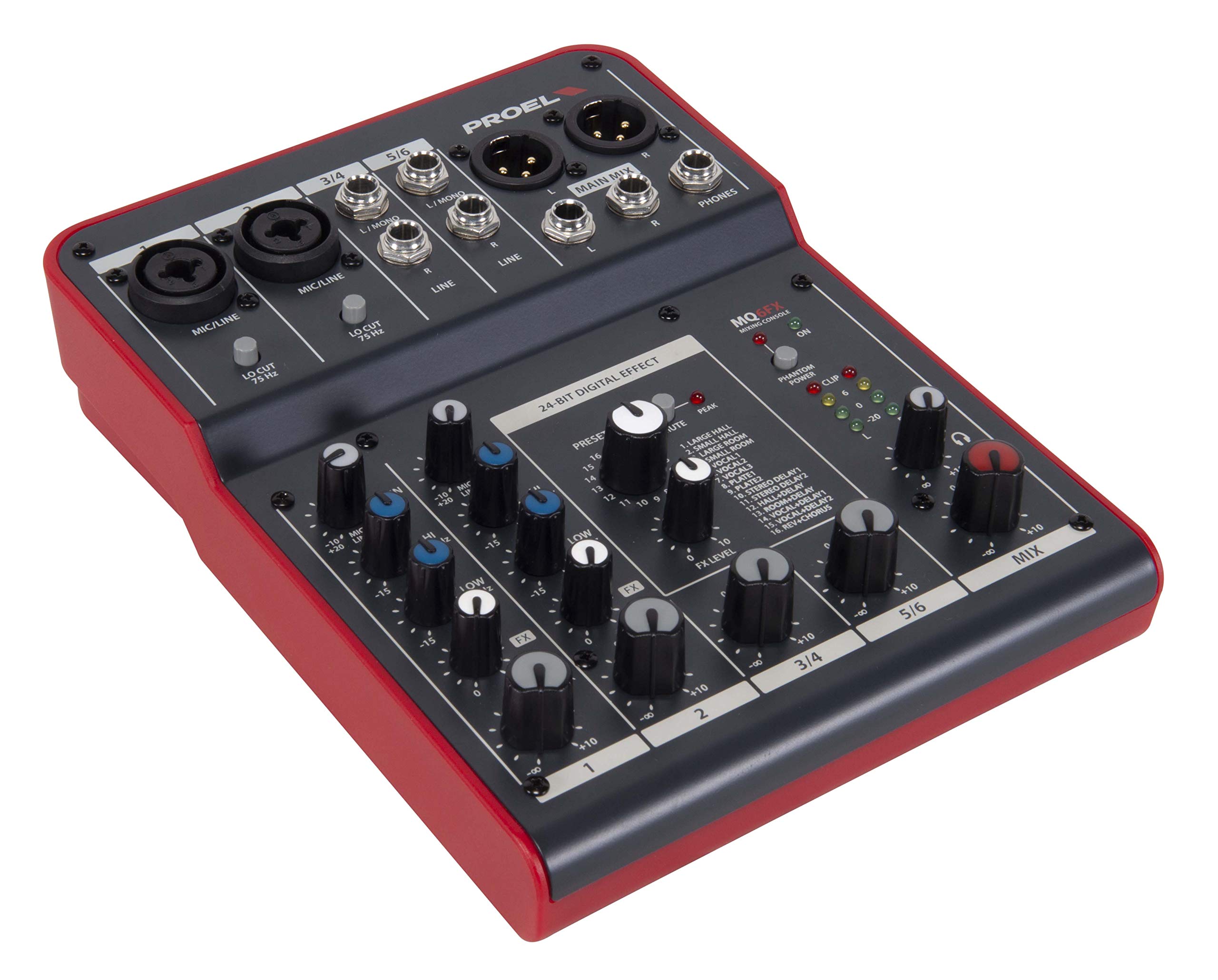 Amazon.com: Proel MQ6FX Compact 6-channel Mixer with FX : Everything Else