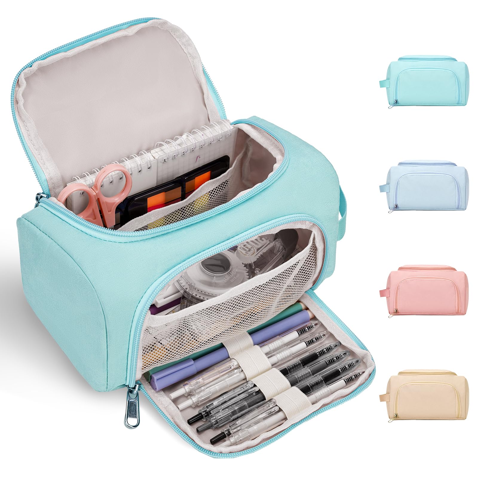 Amazon.com: Hsmihair Large Pencil Pouch,Pencil Case Aesthetic,Zipper Pencil Box For Girls Back ...