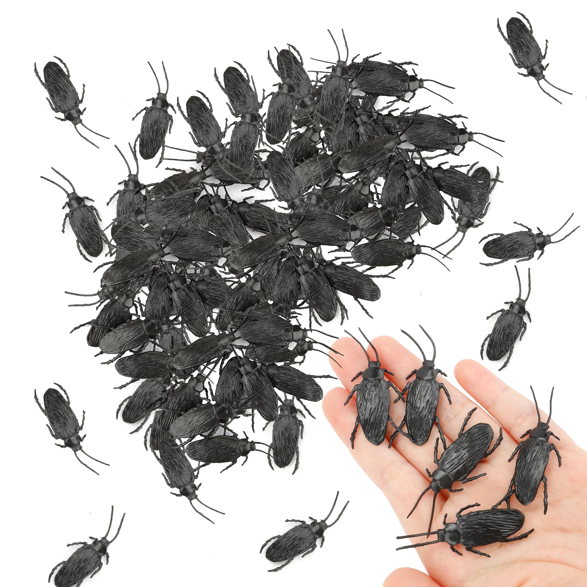 Fake Roaches, Realistic Plastic Cockroaches, 50 PCS Prank Fake ...