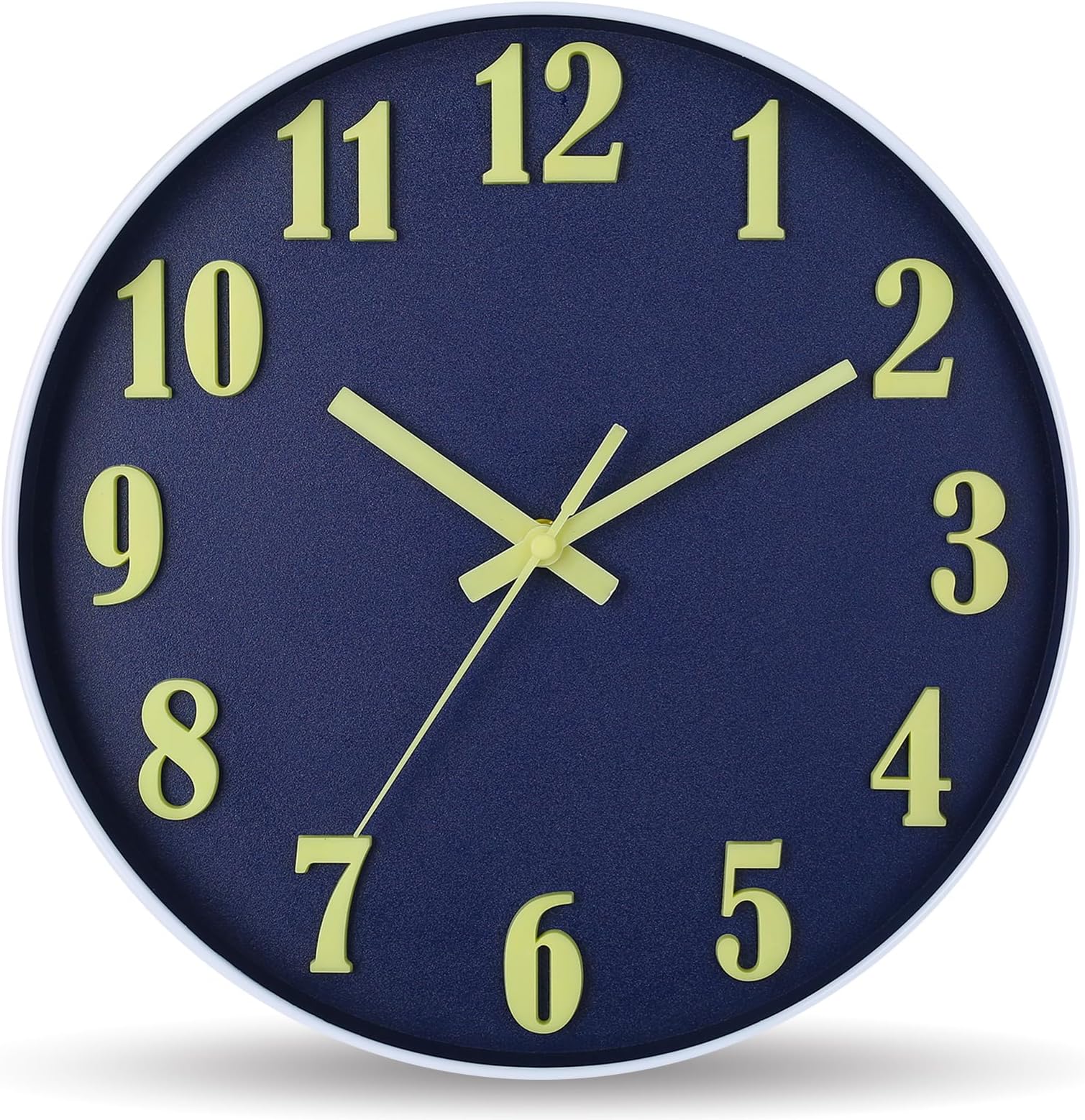 Amazon.com: HZDHCLH Luminous Wall Clock Glow in The Dark, Modern Wall ...