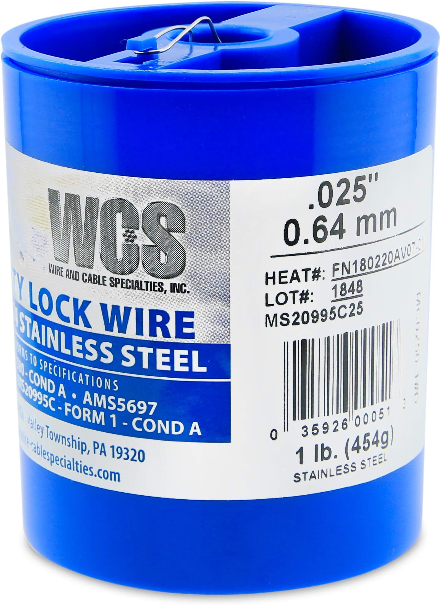 Amazon.com: Malin - MS20995C Stainless Steel Safety Wire Lockwire ...