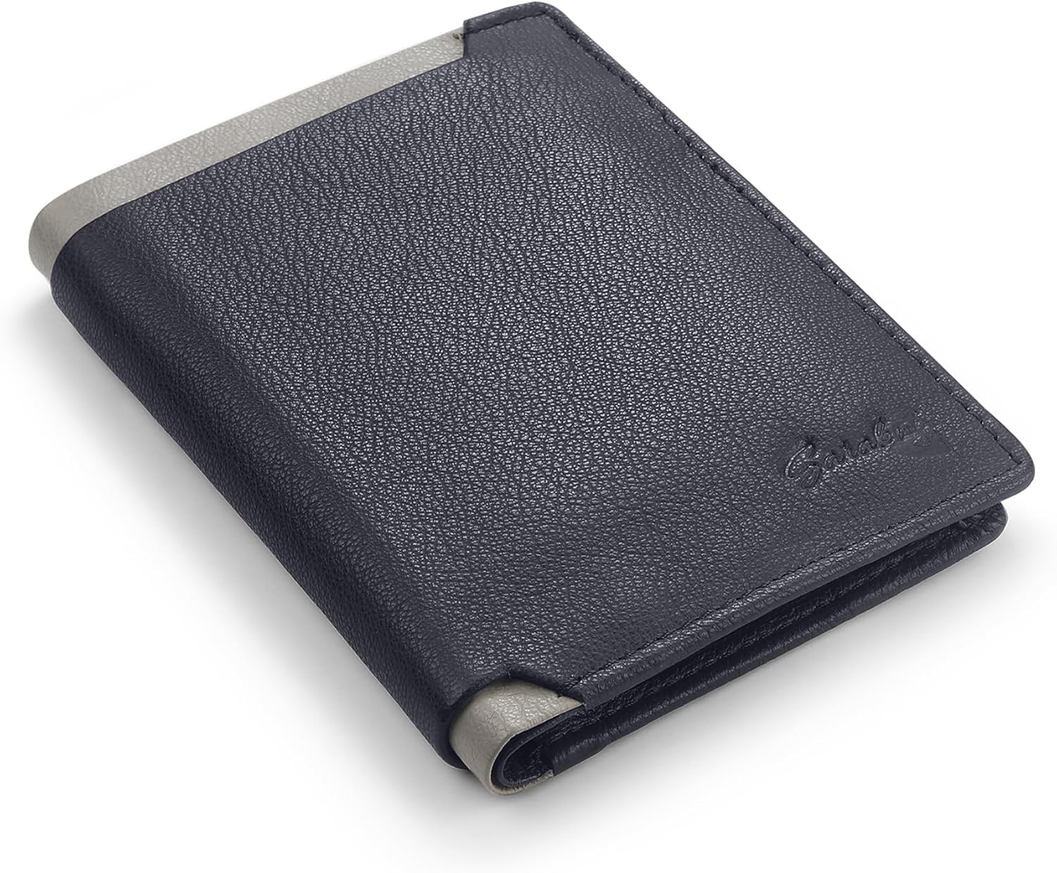 Amazon.com: Sarabui Vertical Trifold Wallet for Men, Classic Slim ...