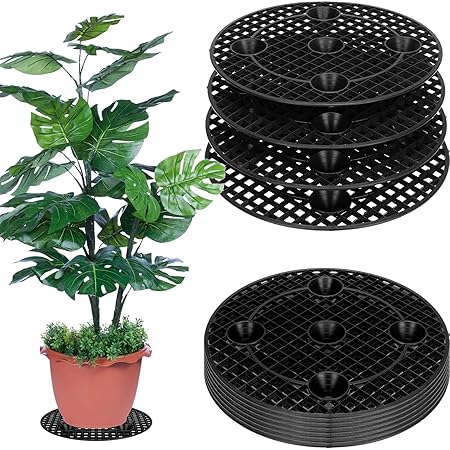 Amazon.com: OBANGONG 6 Pcs Plant Level Pot Elevator Heavy Duty Plant ...