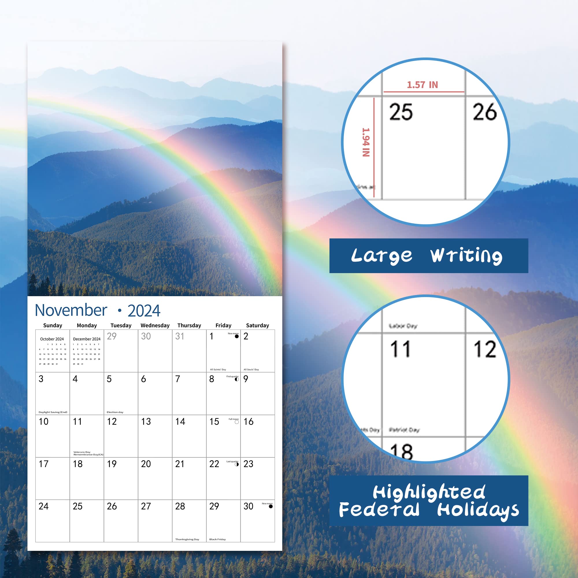 Snapklik.com : 2024 2025 Wall Calendar, 18 Month July 2024 - December ...
