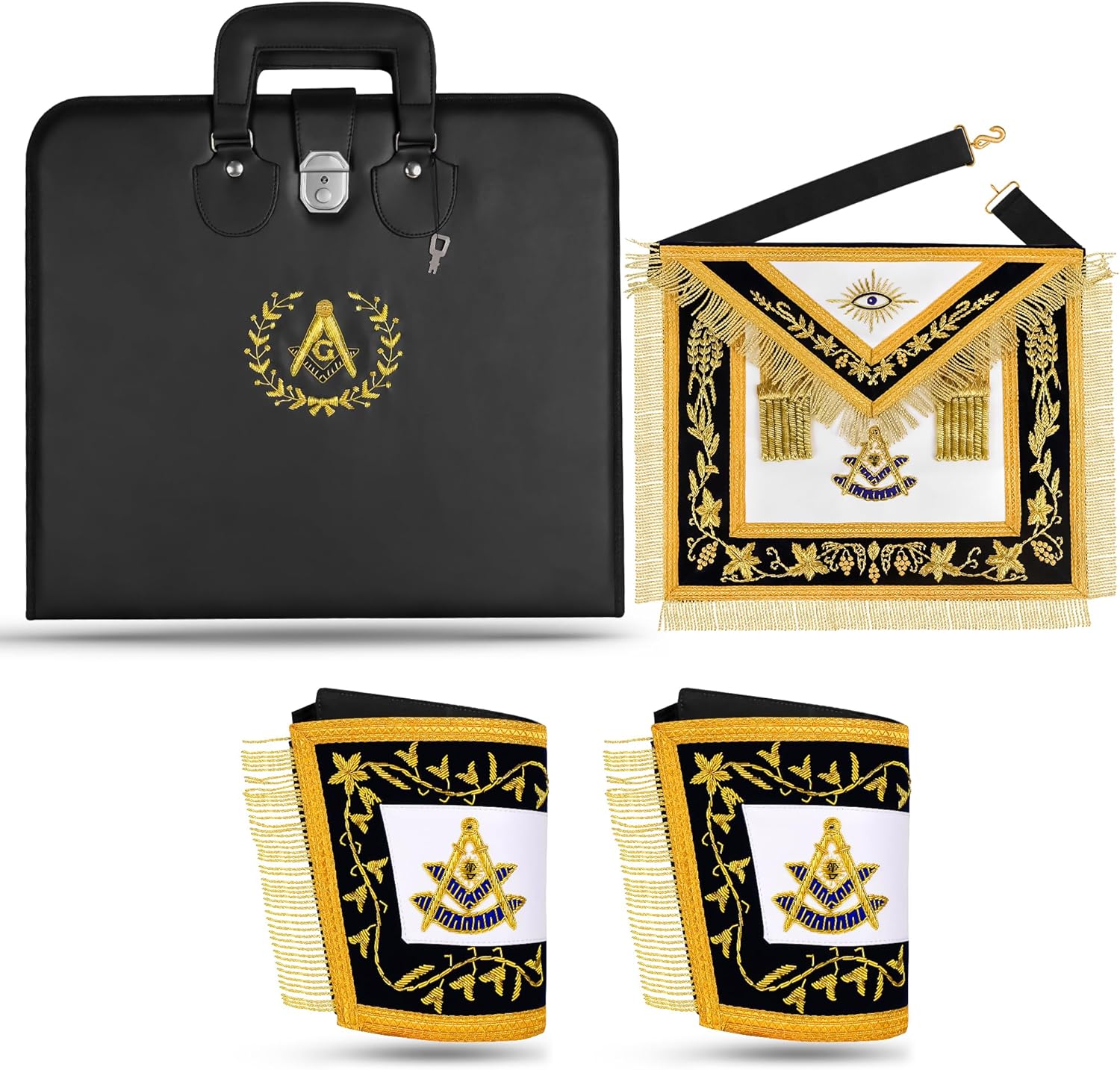 Amazon.com: Ibiisu Premium Masonic Hand Embroidered Master Mason ...