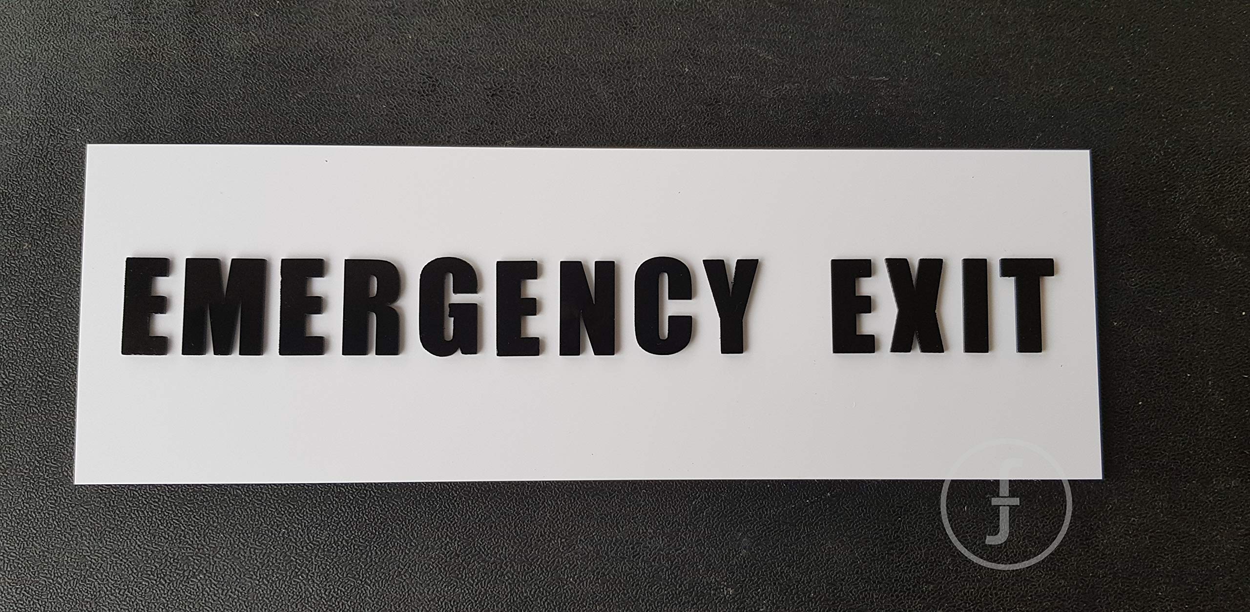 Buy fingerz Emergency Exit 3D Letters Acrylic Sign Board for School ...