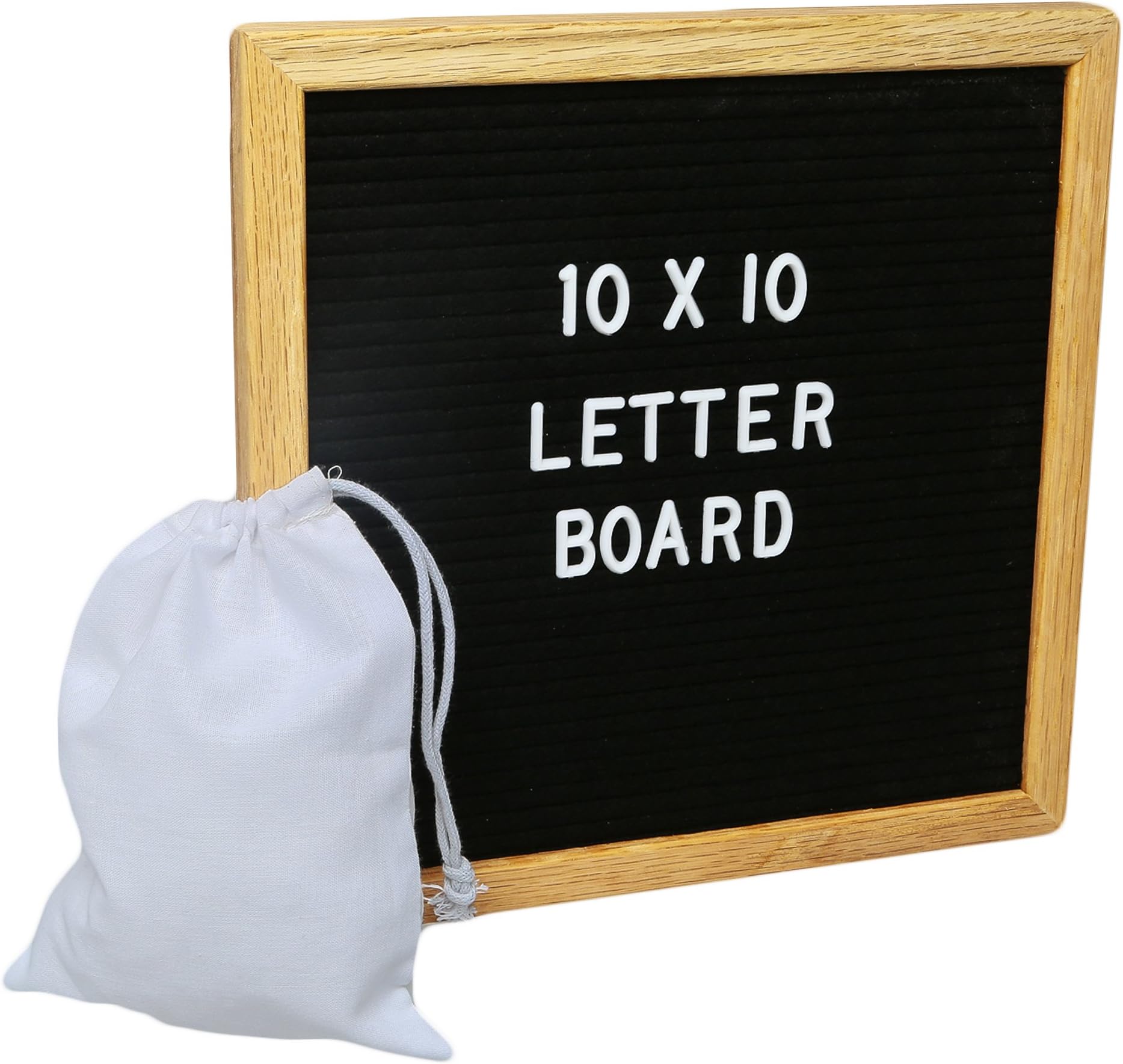 Amazon.com : Felt Letter Board 10x10 Oak Frame with 300 Changeable ...