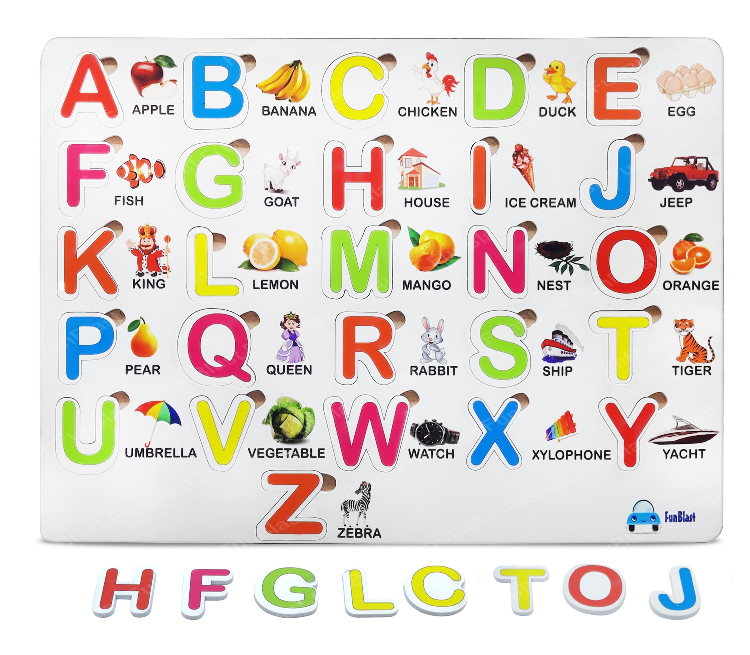Buy FunBlast Capital Letters Alphabets Board for Kids - ABCD Learning ...