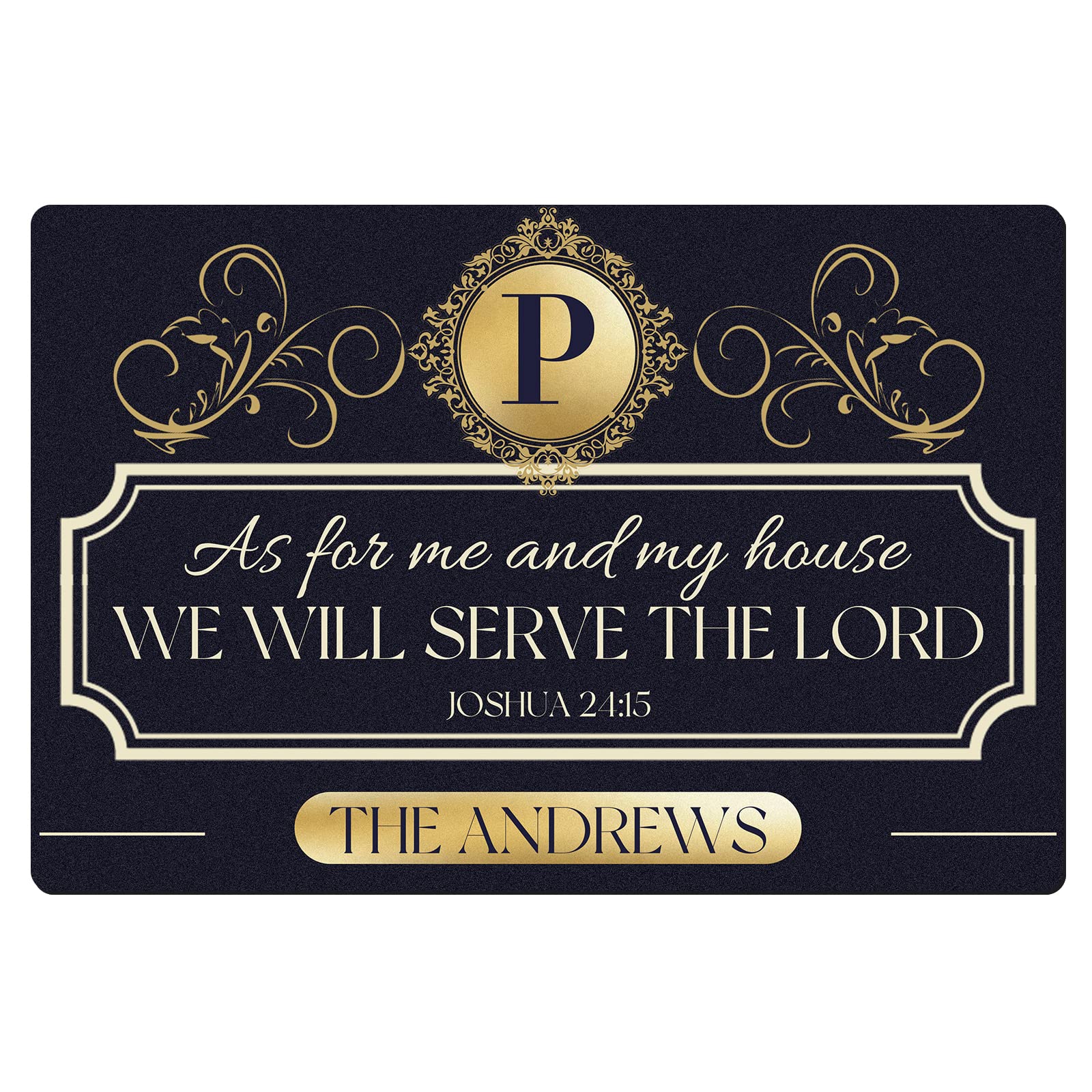 Amazon.com: Custom Christian Welcome Mat with Text,Personalized ...