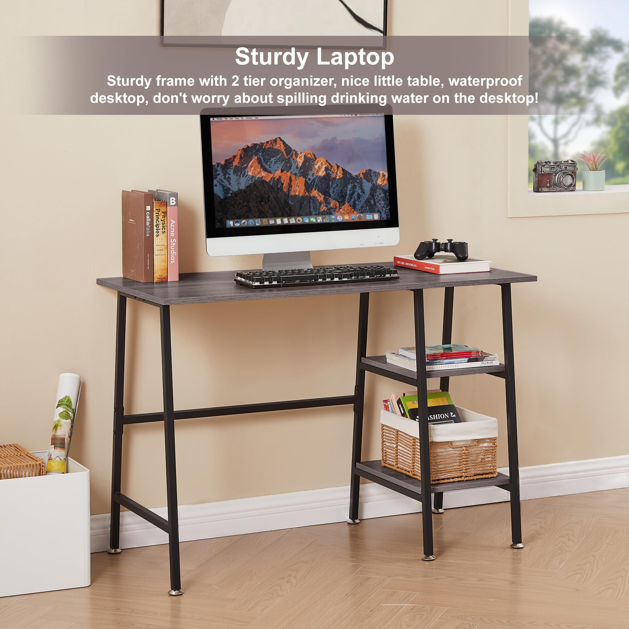 Snapklik.com : VECELO 43 Inch Computer Desk Writing Study Work Office ...