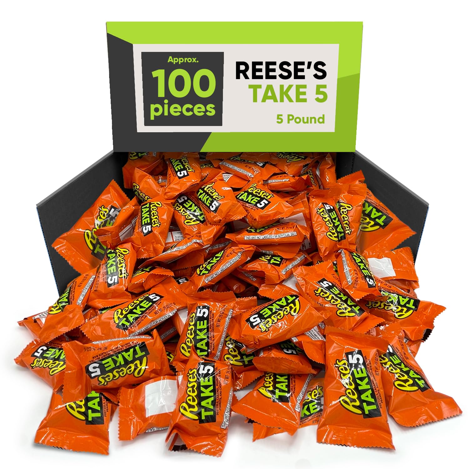 Amazon.com : JO SWEETS ReesesTake 5 Candy Bar Snack Size - 5 Pounds ...