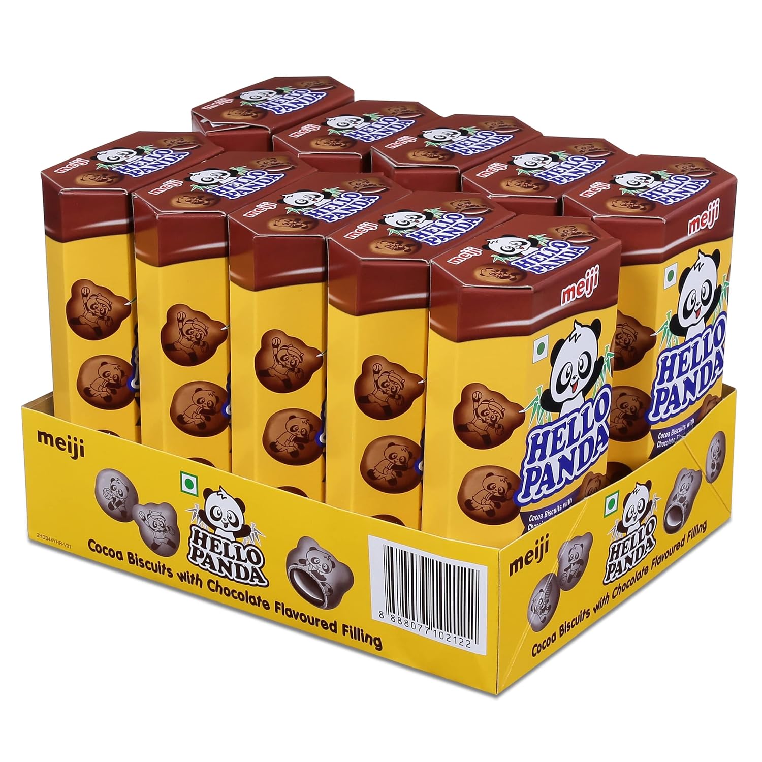 meiji Hello Panda Cocoa Biscuits With Chocolate Flavoured Filling| Bite Sized Cocoa Biscuits ...