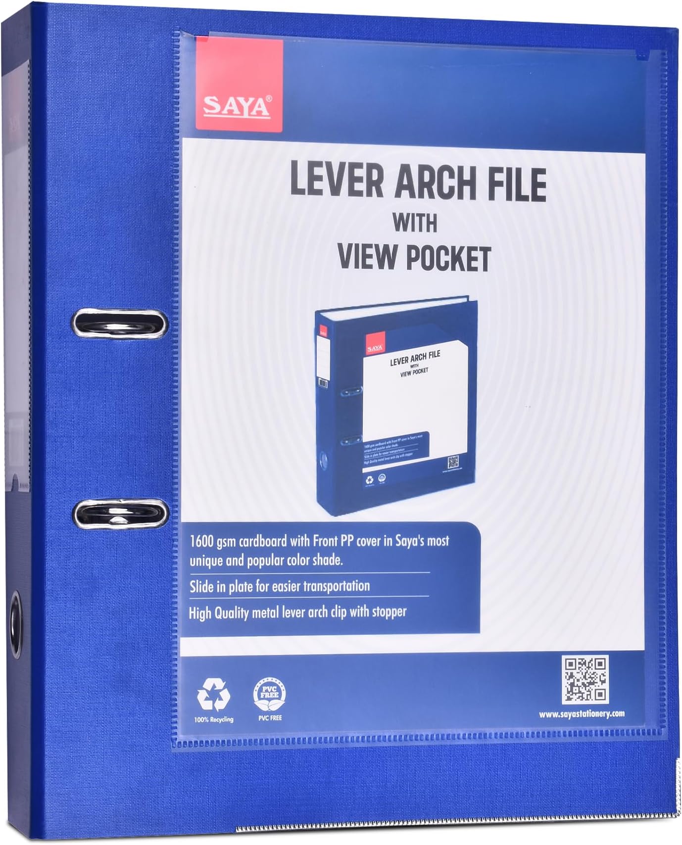 SAYA PP Lever Arch Binder Box File for A4, Letter, Legal & FS Size ...