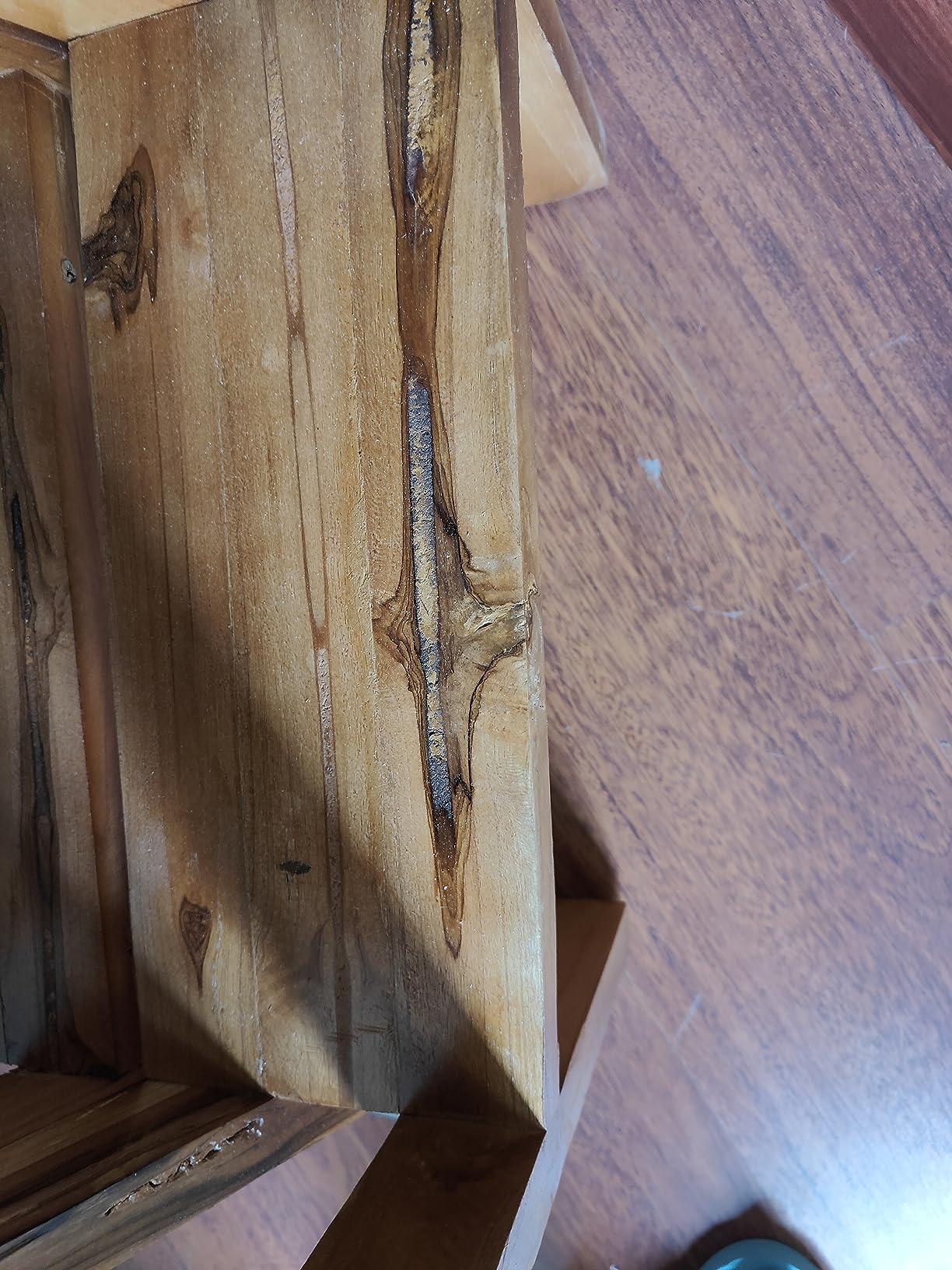 WOODZEN Anti-Slip and Lightweight Teak Wooden 4 Step Ladders Stool for ...