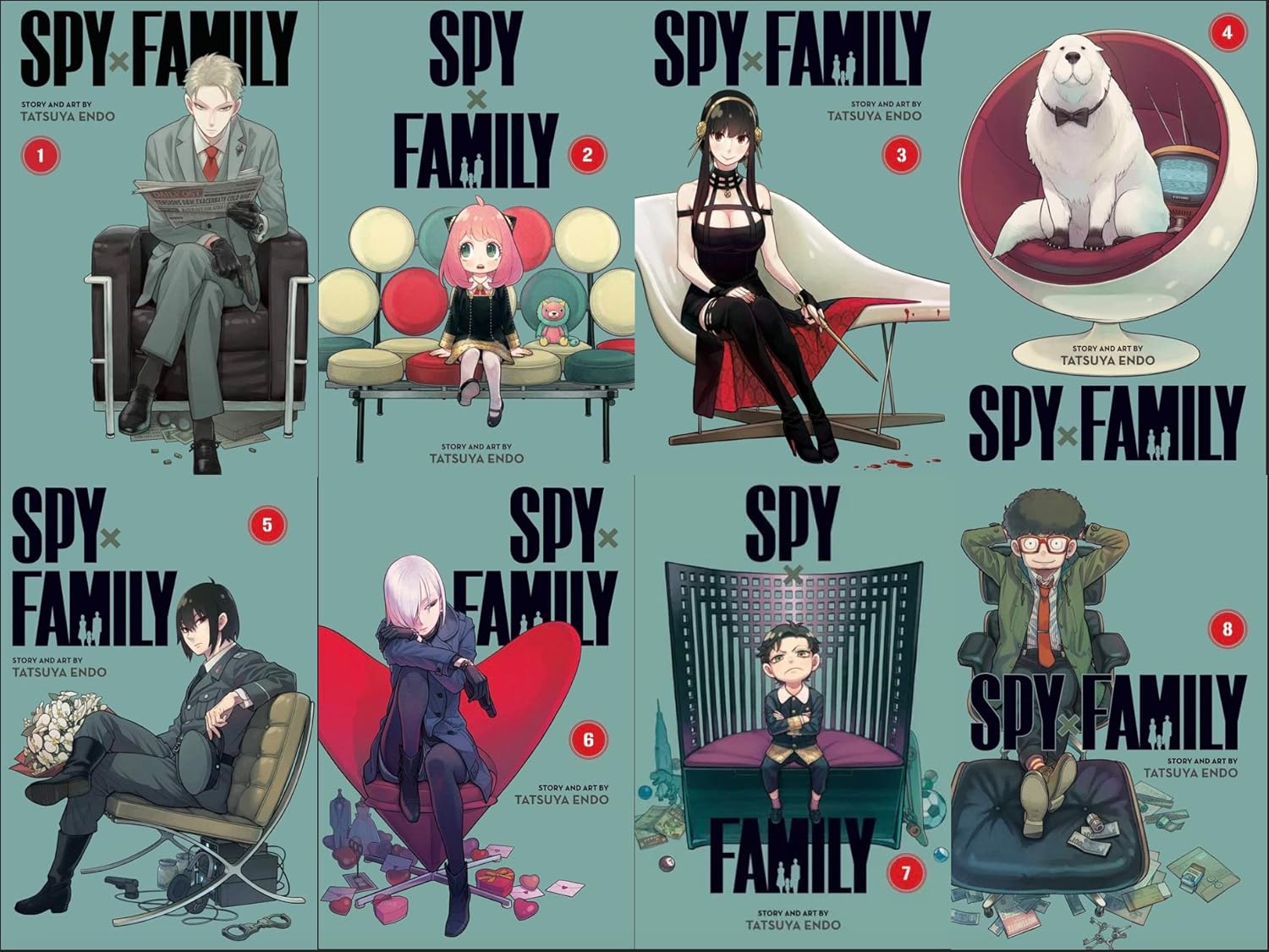 Spy x Family Vol. 1-8 Bundle Set (8 Book Collection) : Tatsuya Endo: Amazon.ca: Books