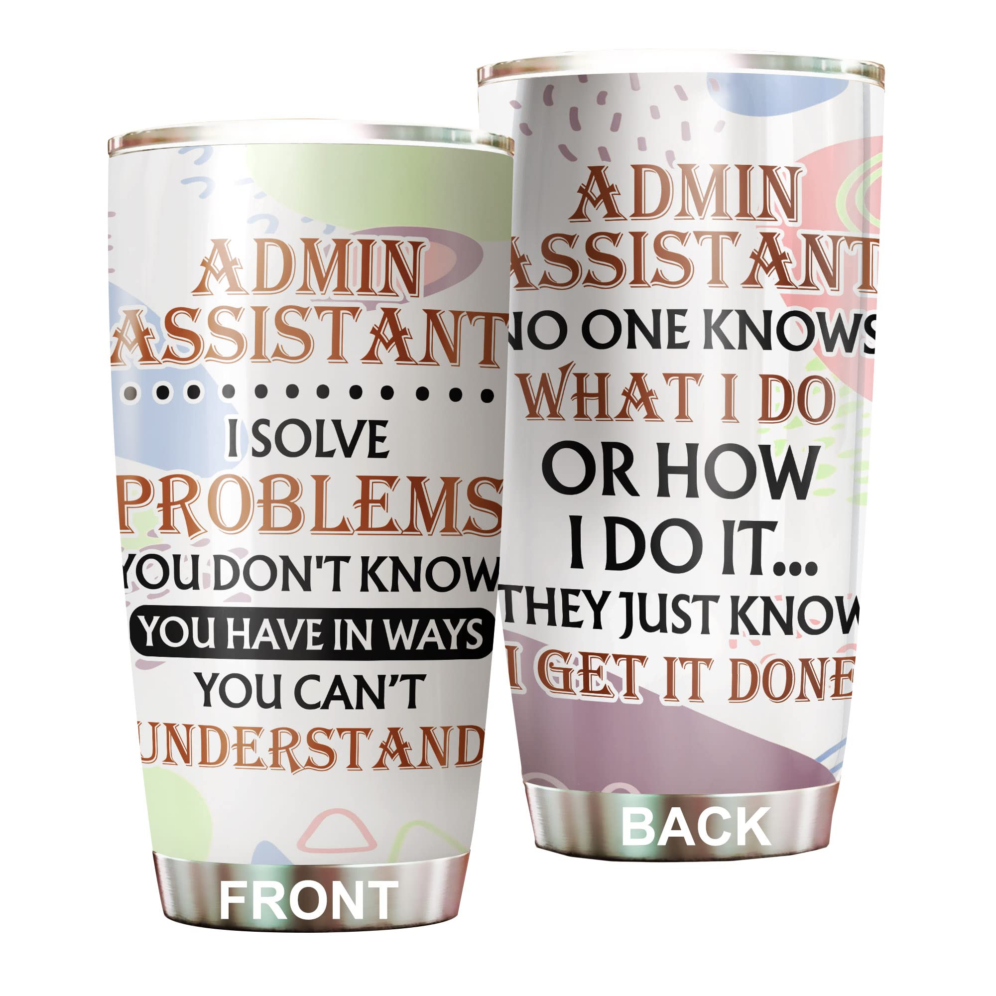 Amazon.com | MEDROC Administrative Assistant Tumbler Stainless Steel ...