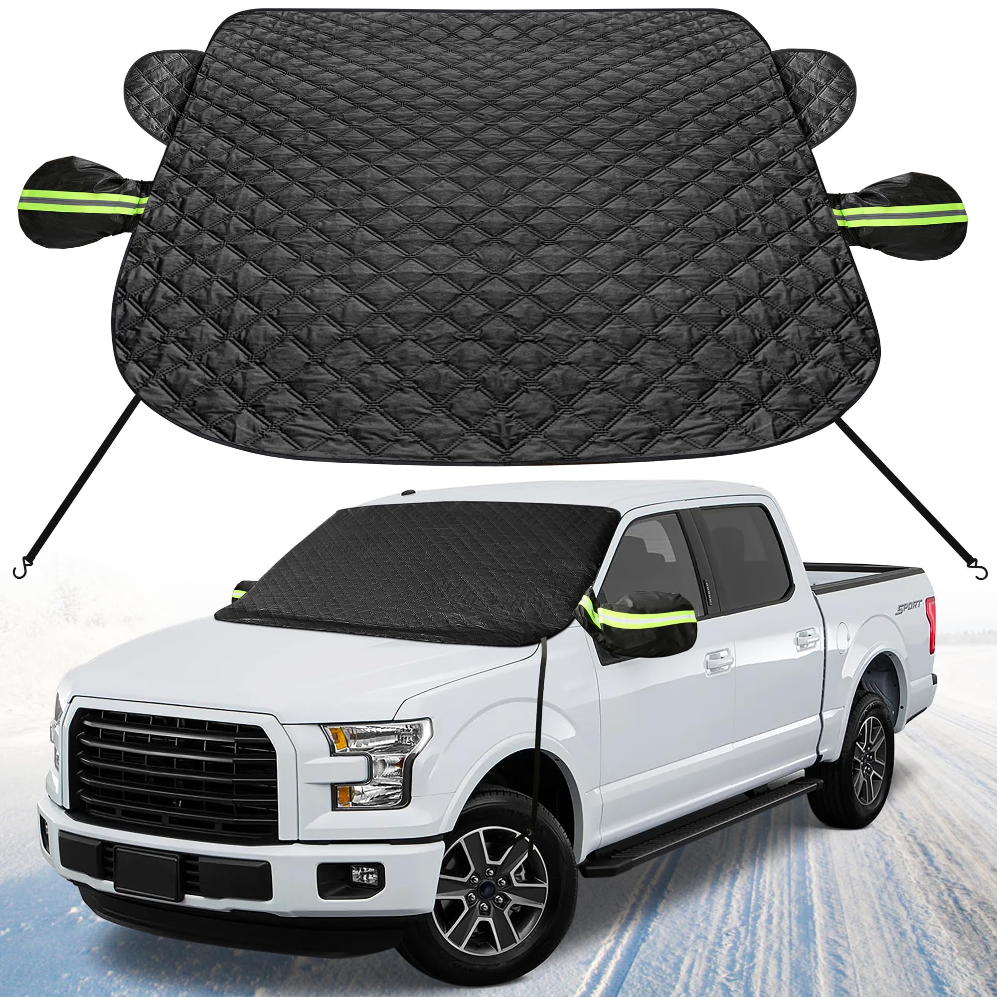 Amazon.com: XHRING Windshield Cover for Ice and Snow Truck Magnetic Car ...