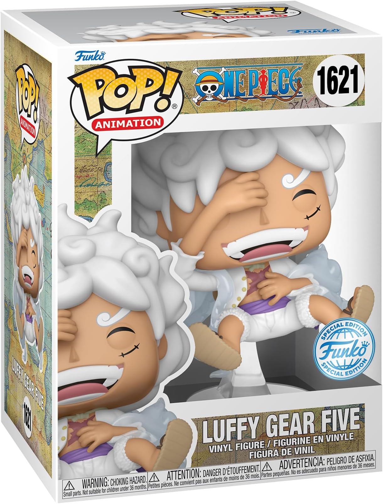 Amazon.com: Funko Pop! One Piece Luffy Gear Five Glow Chase Figure