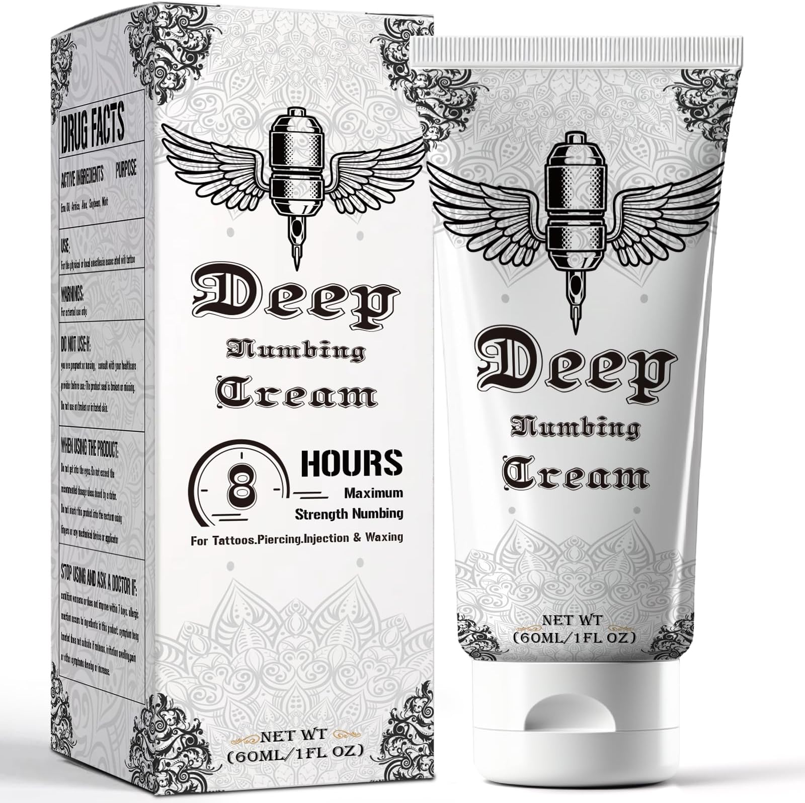 Amazon.com: NumbRX LLC 6 Hours Maximum Strength Painless Tattoo Numbing ...