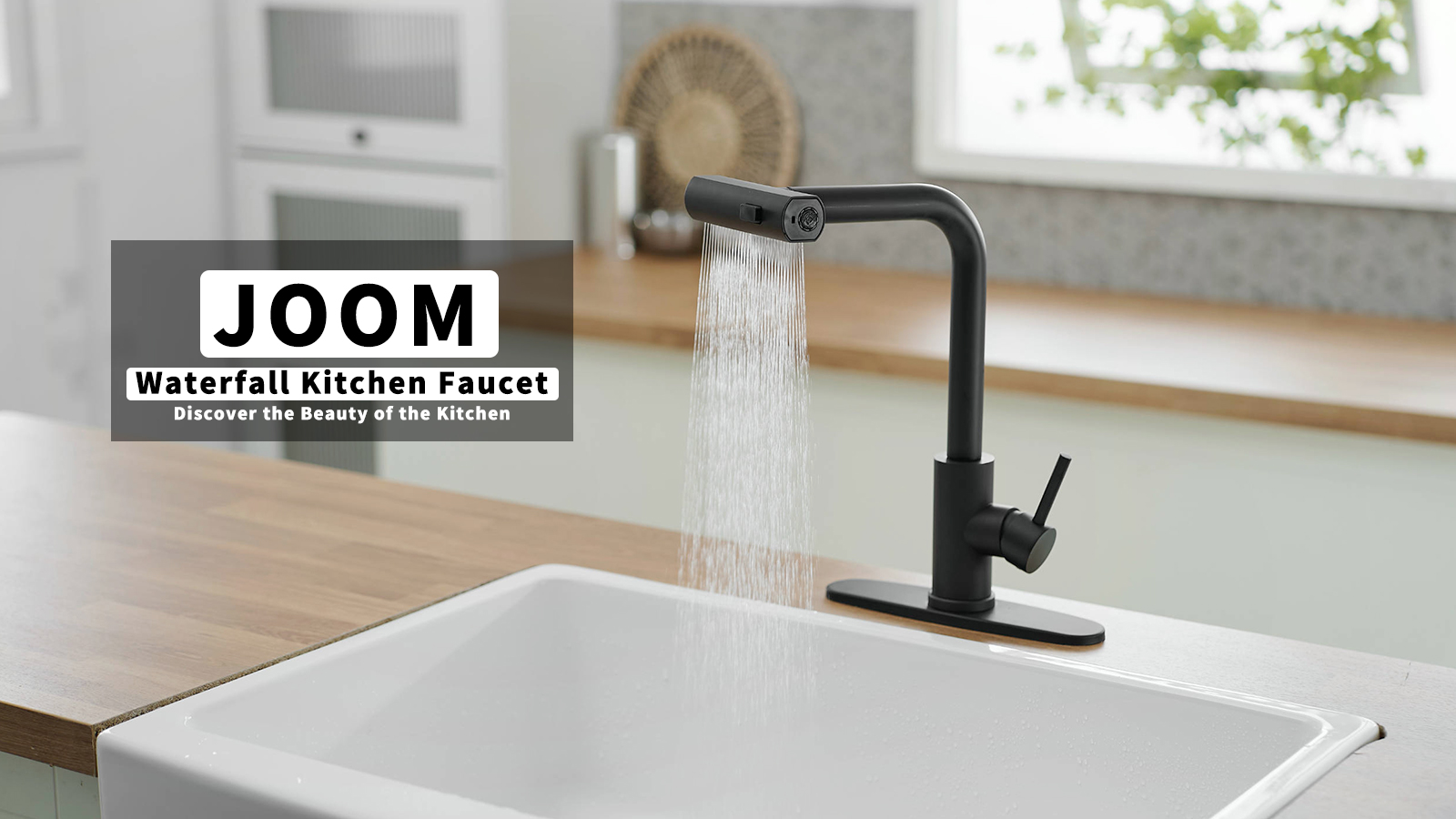Watch JOOM Waterfall Kitchen Faucet Install on Amazon Live