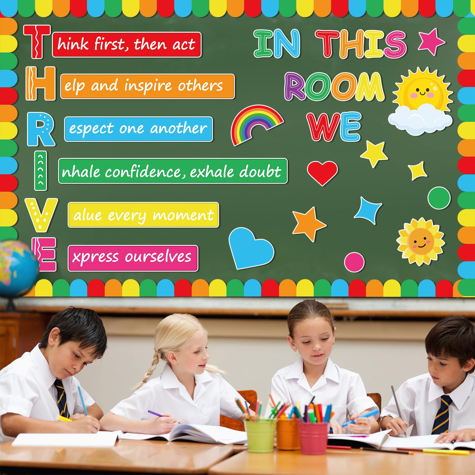 Snapklik.com : Colorful Motivational Bulletin Board Classroom ...