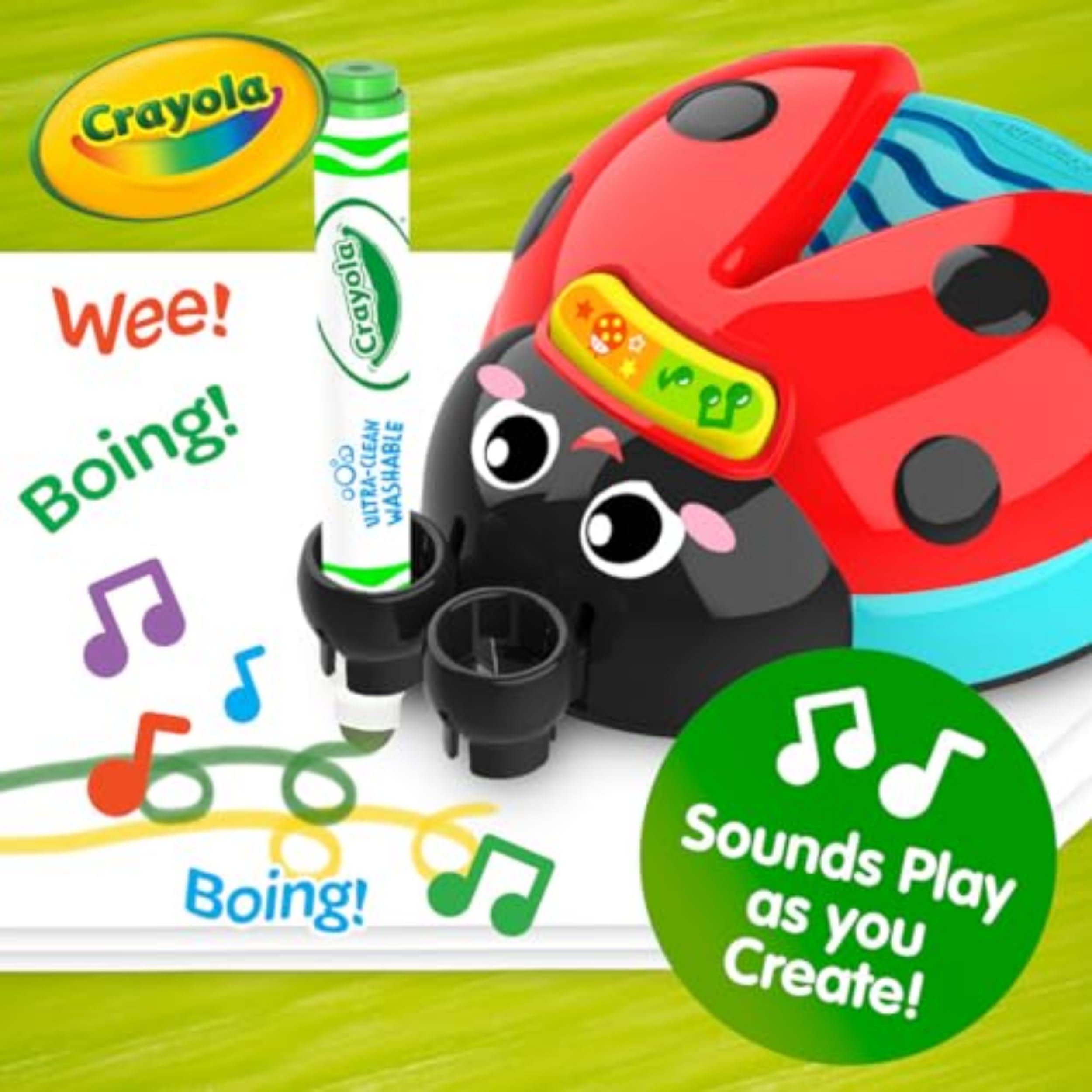 Snapklik.com : Musical Color Bug, Toddler Sensory Toy, Ladybug Toy For ...