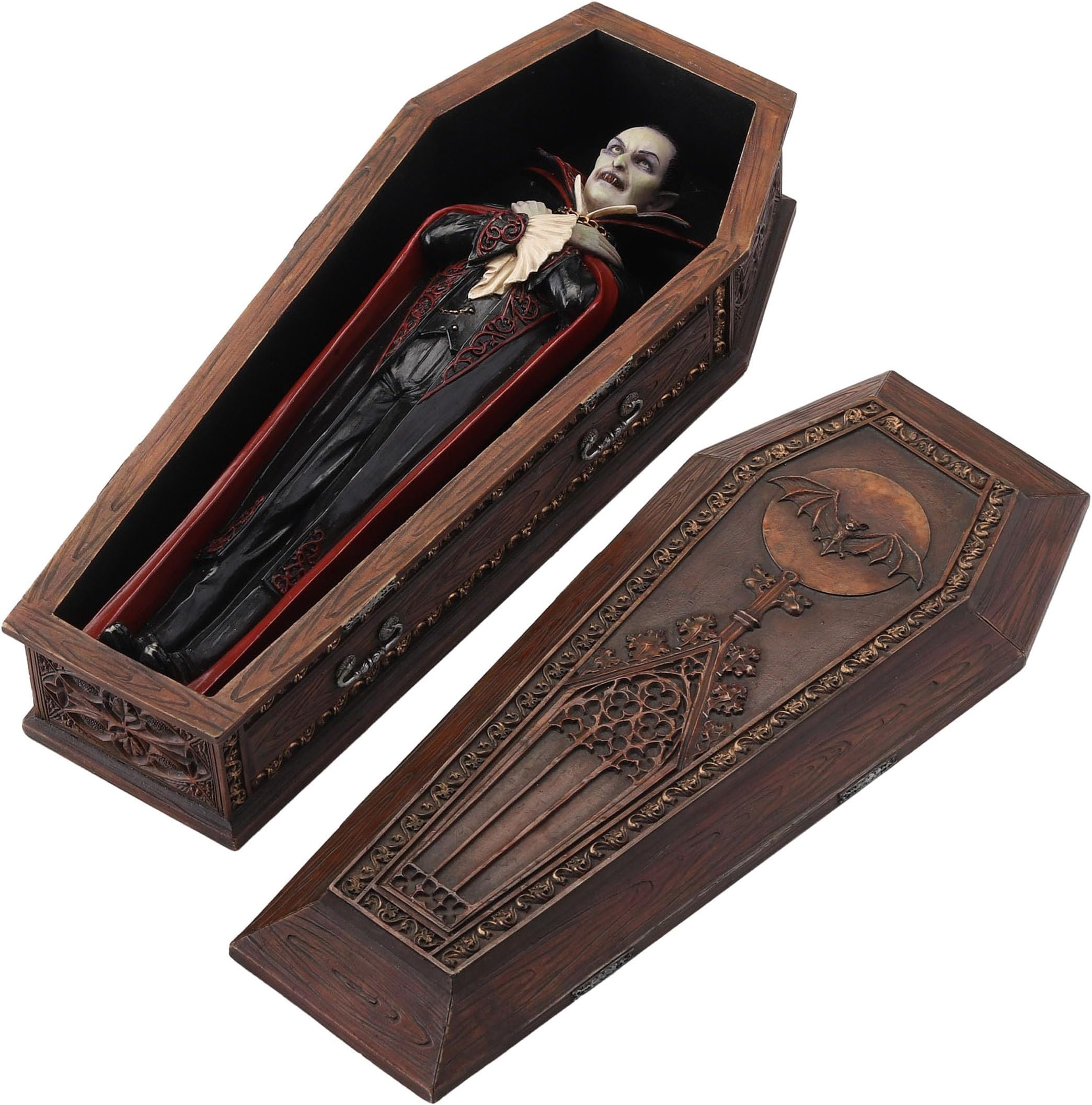 Amazon.com: Veronese Design 8 1/4 Inches Classic Vampire Coffin with ...