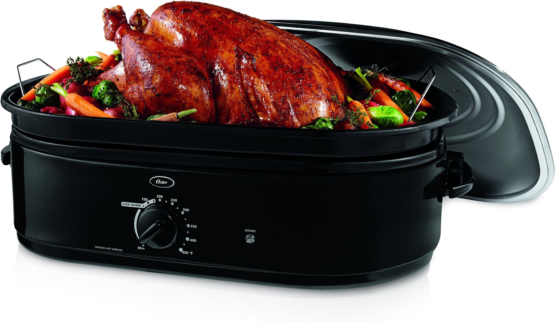 Amazon.com: Chefman 14 Quart Roaster Oven Cooker w/High Dome Self ...