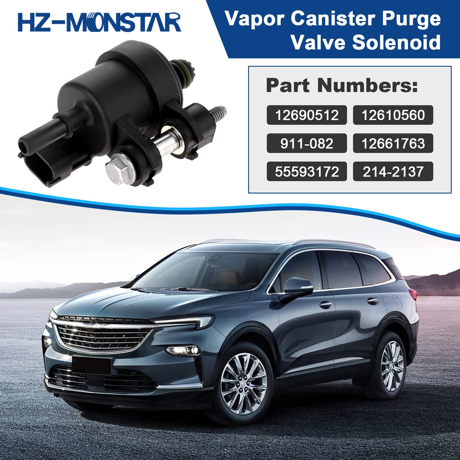 Snapklik.com : HZ-MONSTAR Vapor Canister Purge Valve Solenoid Compaible