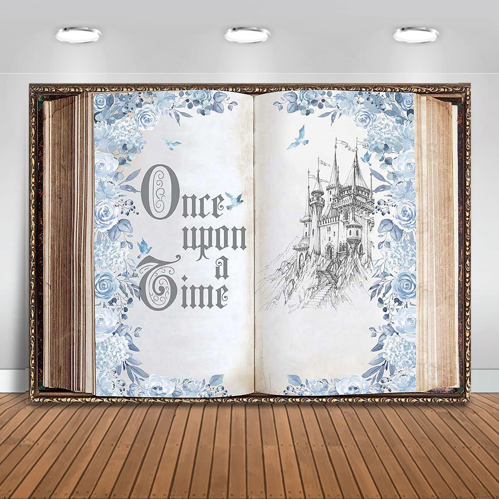 Amazon.com : Fairy Tale Books Backdrop Once Upon a Time Backdrops ...