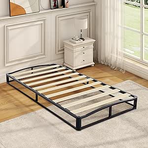 Amazon.com: Airdown Twin Bed Frame, 10 Inch Metal Platform Bed Frames Mattress Foundation with ...
