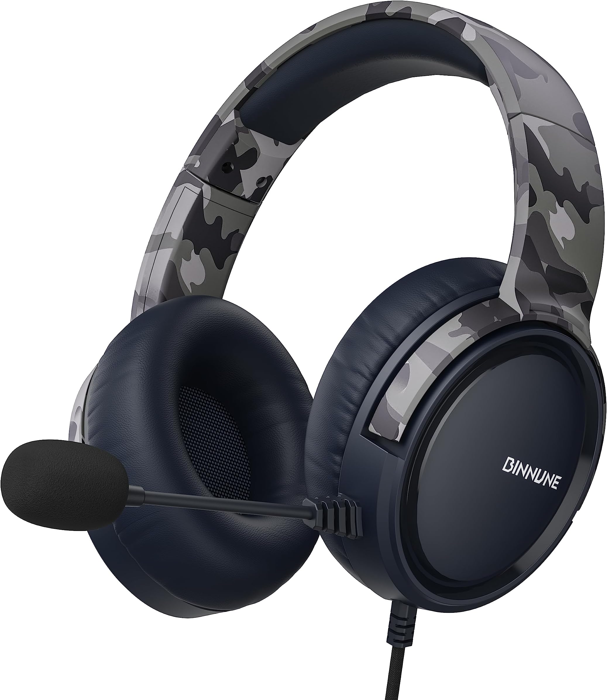 Amazon.com: BINNUNE Gaming Headset with Mic for PC PS5 PS4 Xbox one ...