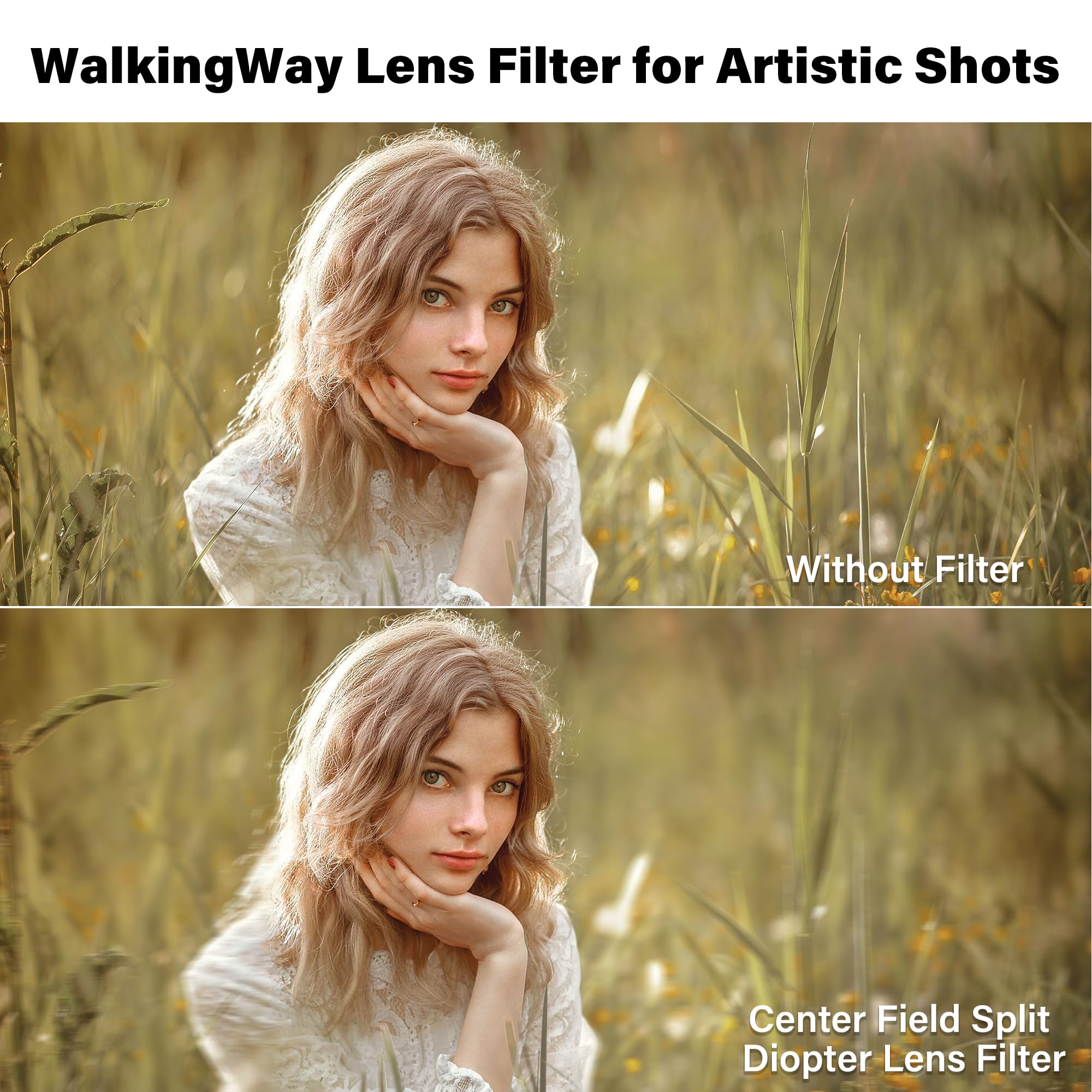 Kaleidoscope Filter K&F Concept 82mm Centerfield Split Diopter Filter ...