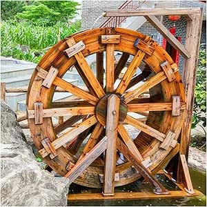 Amazon.com: Waterwheel Fountain,Freestanding Pond Fountain,Garden ...