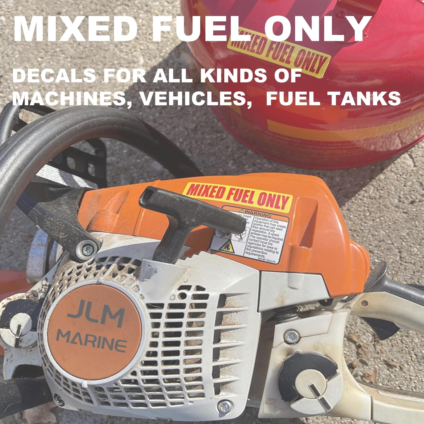 Snapklik.com : 20PCS Mixed Fuel Only Stickers For Oil Gas Can Sign ...