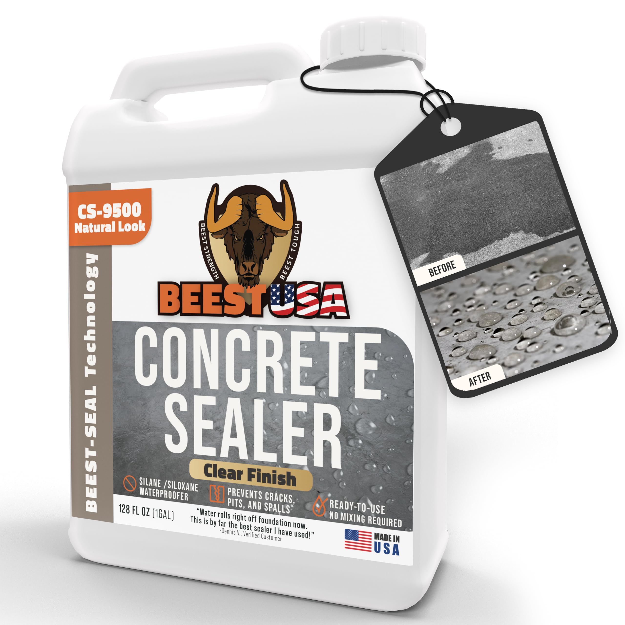 CS-9500 Ready to Use - Concrete Sealer 1 Gallon Covers up to 150-400 sq ...