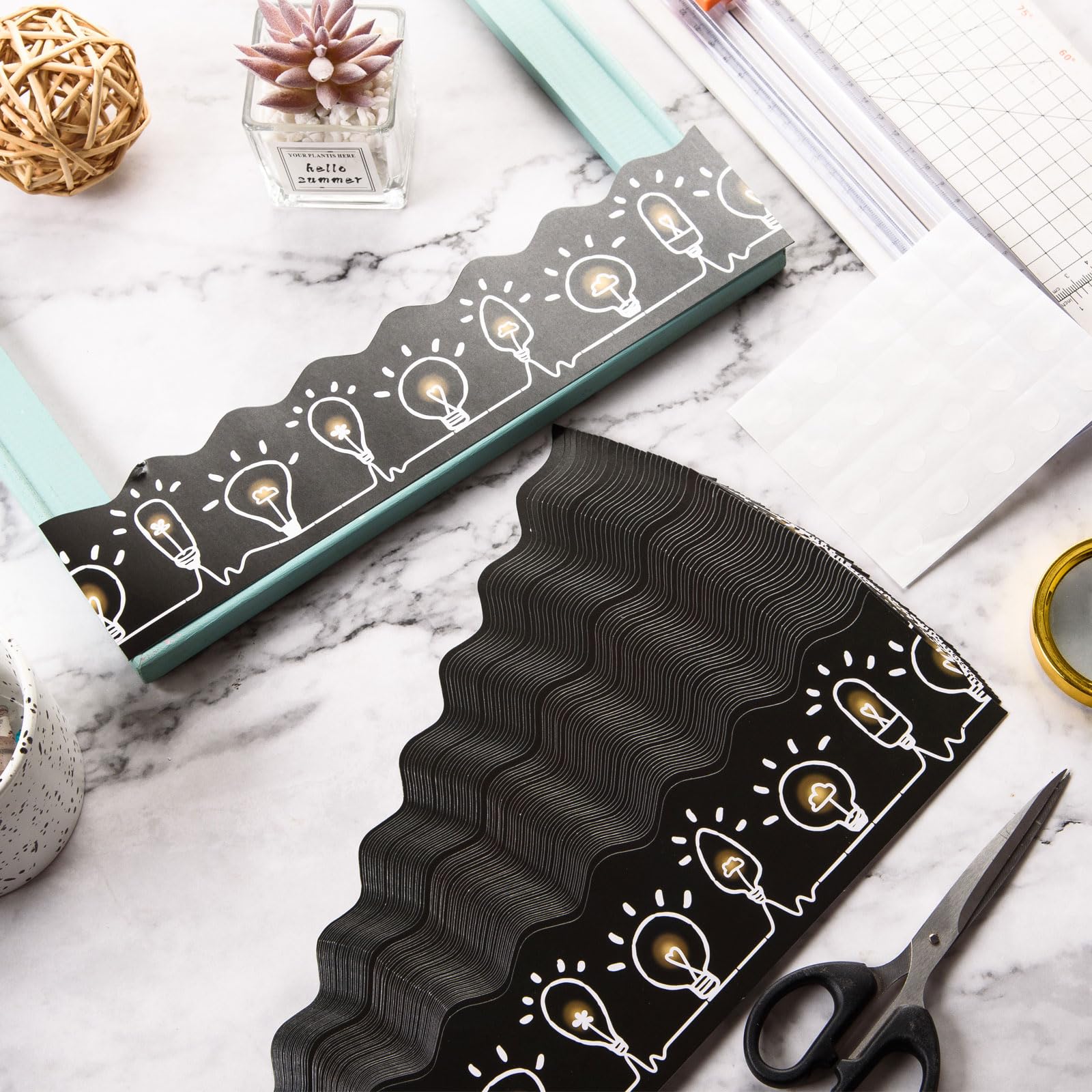 Snapklik.com : AWIZOM 72 Feet Light Bulb Bulletin Board Borders ...