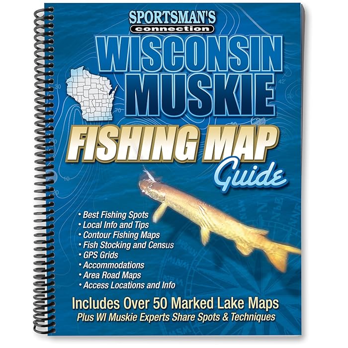 Buy Wisconsin Muskie Fishing Map Guide (Fishing Maps from Sportsman's ...
