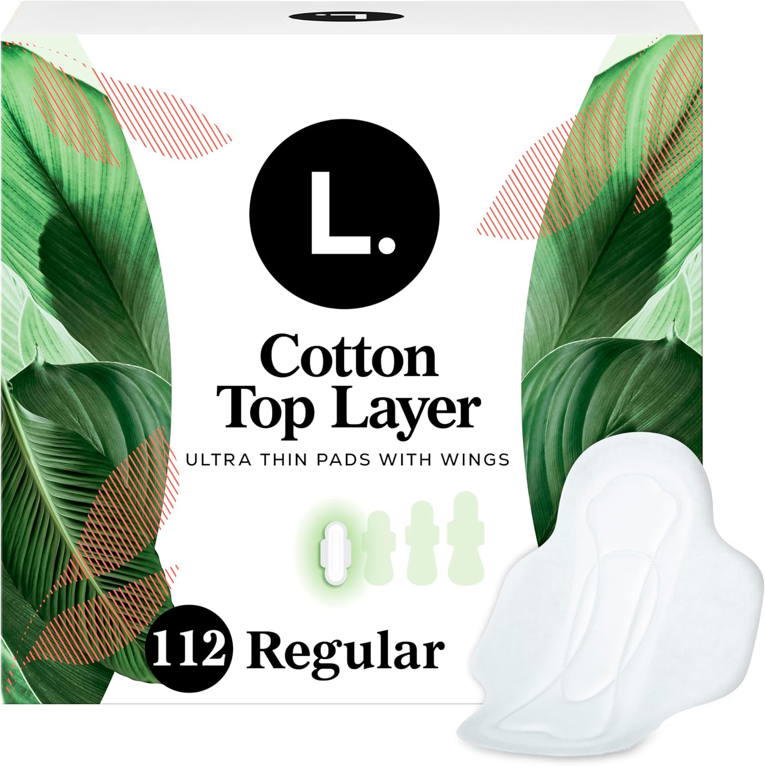 Amazon.com: L. Ultra Thin Pads for Women, Regular Absorbency, Organic ...