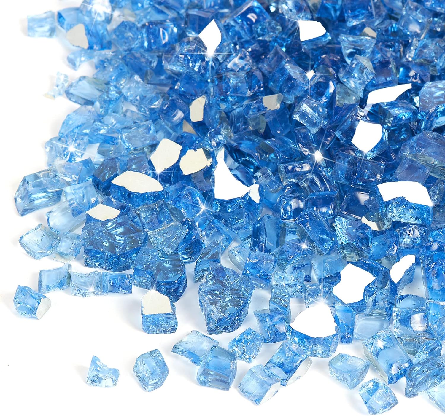 Amazon.com: Apromise Fire Glass for Fire Pit - 1/2 inch Fire Pit Glass ...